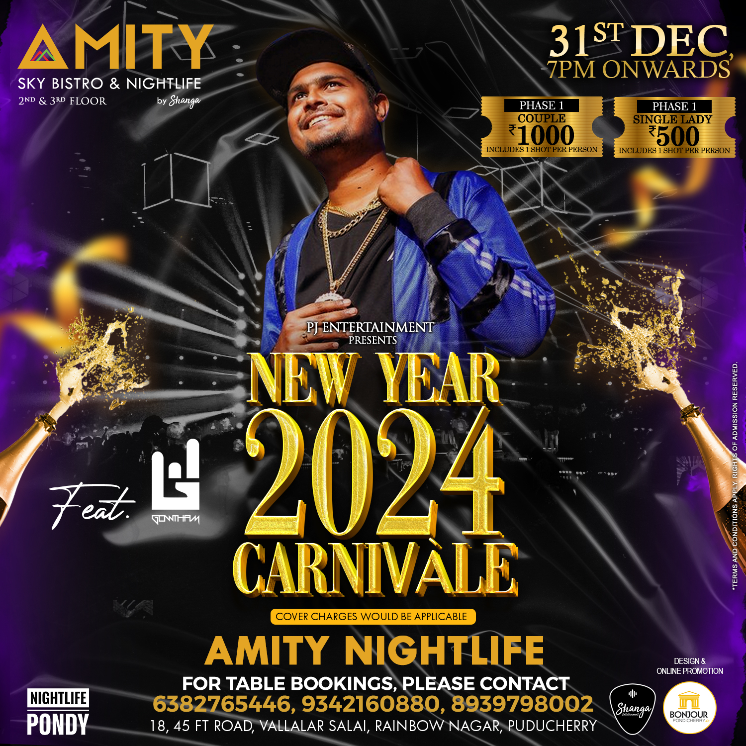 Pondicherry New Year's Eve 2024: Unleash the Celebration with Top Indoor and Outdoor Events ...