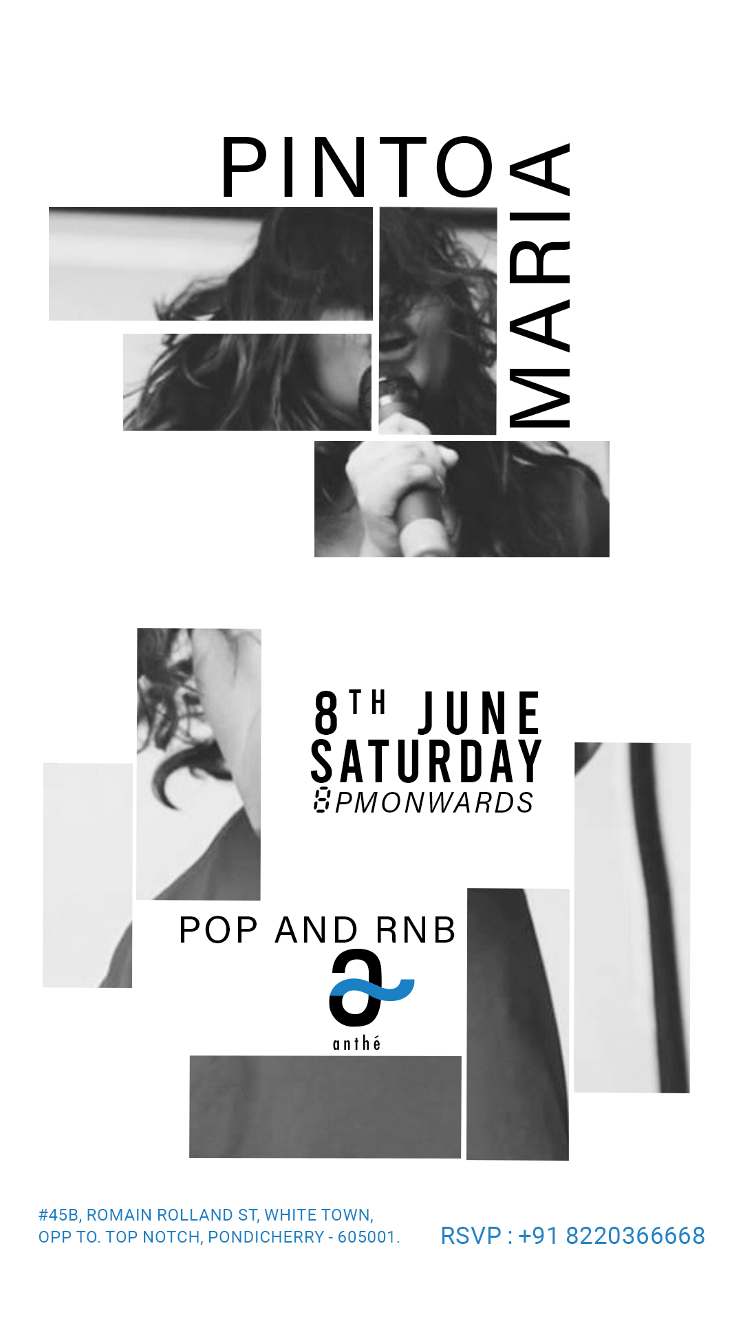 Live Performance by Pinto Maria at ANTHÉ Restaurant - Bonjour Pondichérry