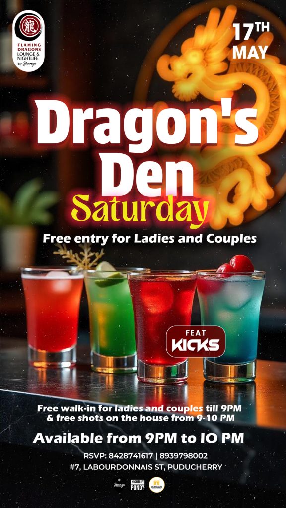 🔥 AMITY NIGHTLIFE — SATURDAY GROOVE - Bonjour Pondichérry